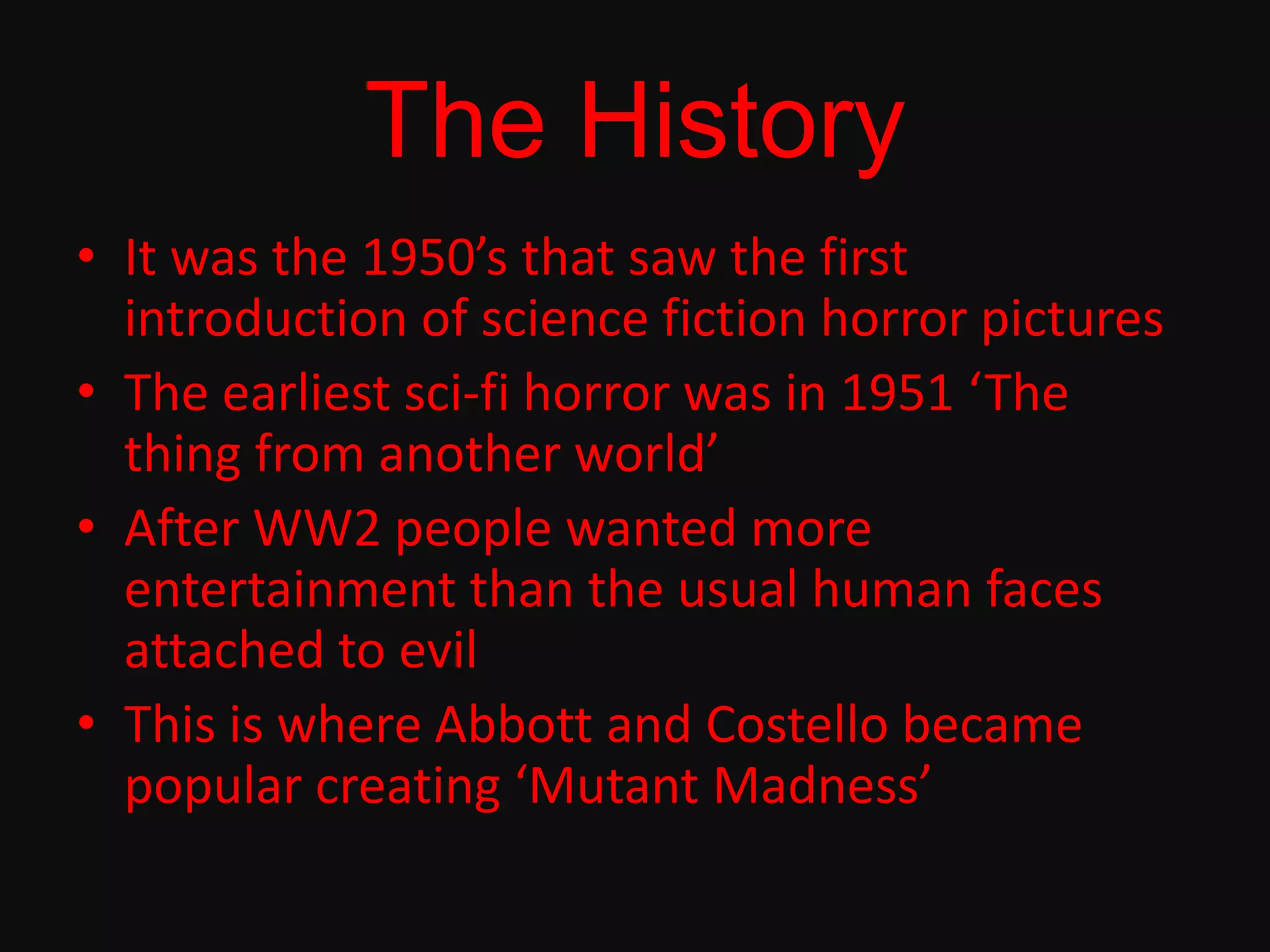 1950s horror | PPT