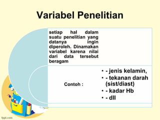 VARIABEL, DATA, DAN INFORMASI | PDF