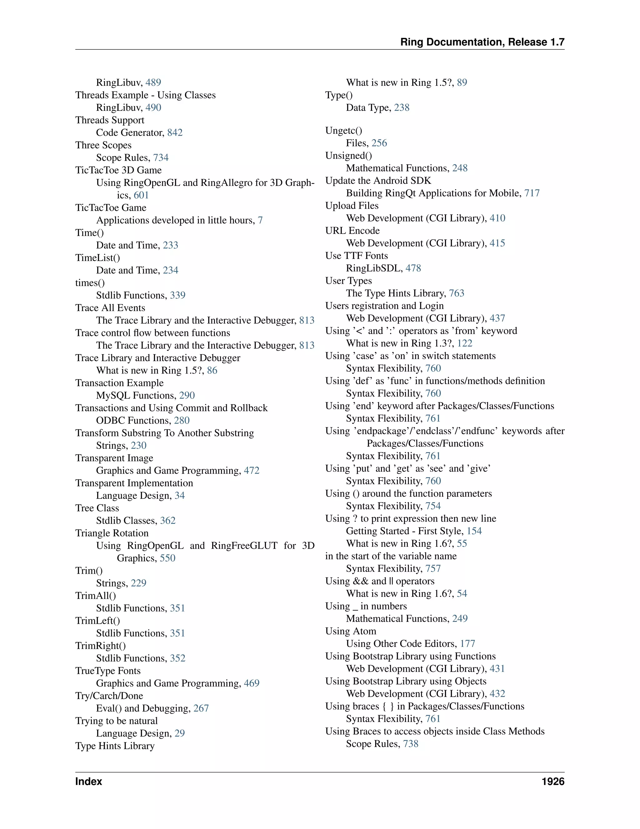 The Ring programming language version 1.7 book - Part 196 of 196 | PDF