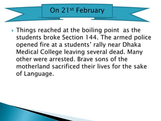 1952 Language Movement | PPTX