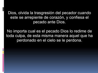 PERDONAR COMO DIOS PERDONA | PPT