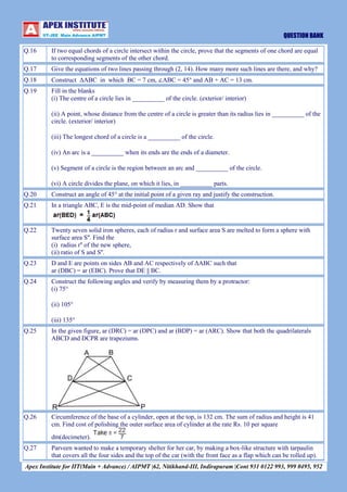 mathematics-question-bank-for-summative-assesment | PDF | Woodworking | Arts and Crafts