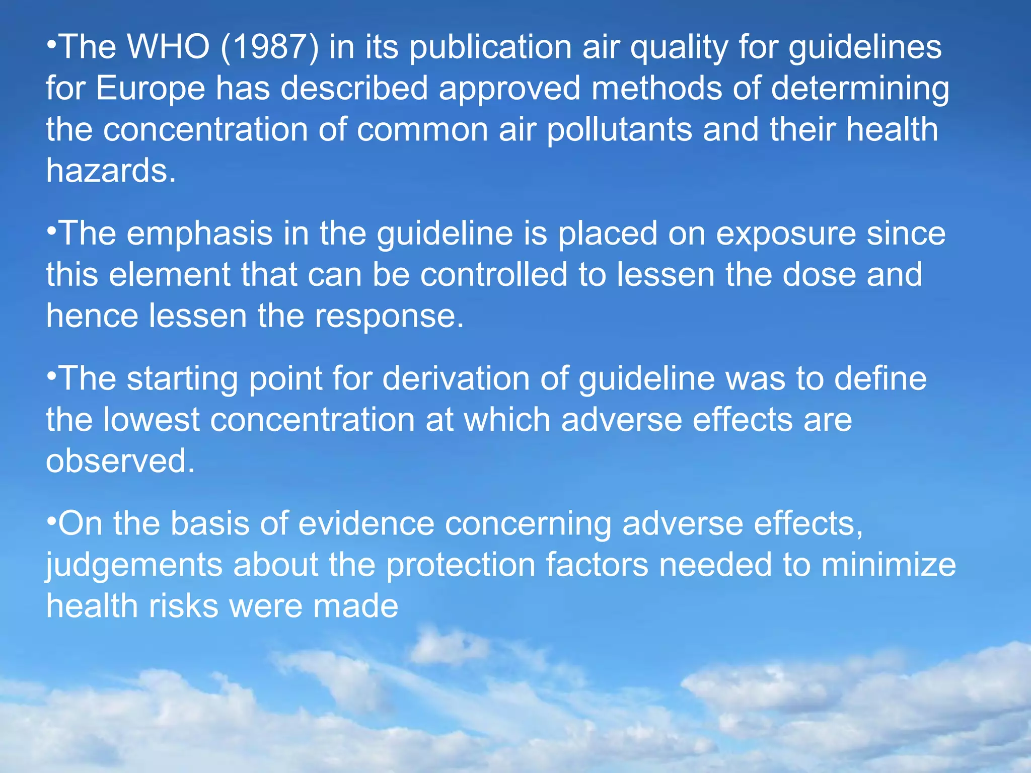 Monitoring of air pollution | PPT