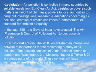 Monitoring of air pollution | PPT