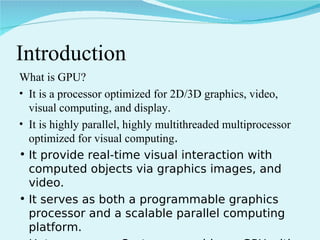 19564926 graphics-processing-unit | PDF | Computing | Technology & Computing