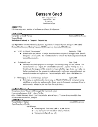 bassamResume | PDF