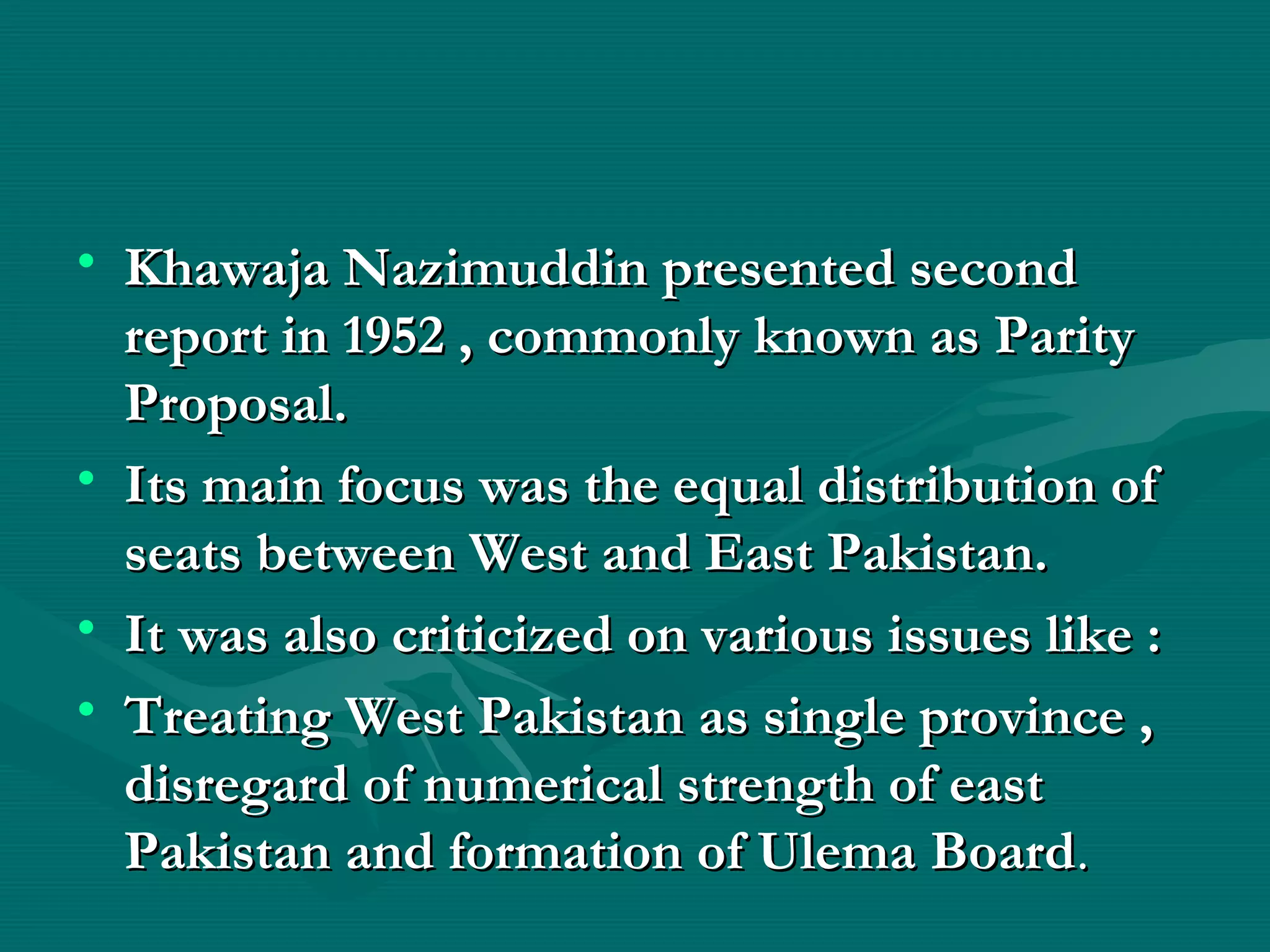 1956 constitution of Pakistan | PPT