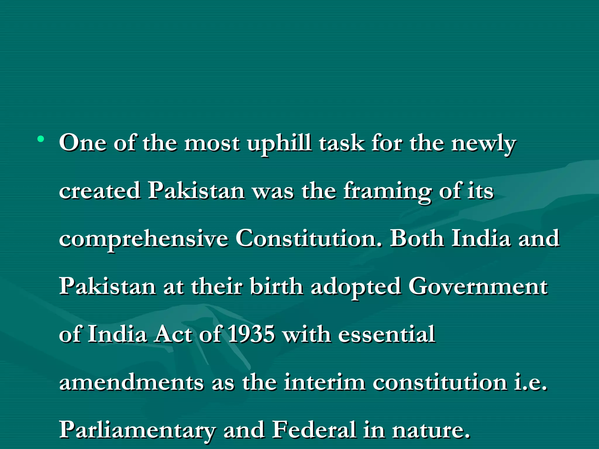 1956 constitution of Pakistan | PPT