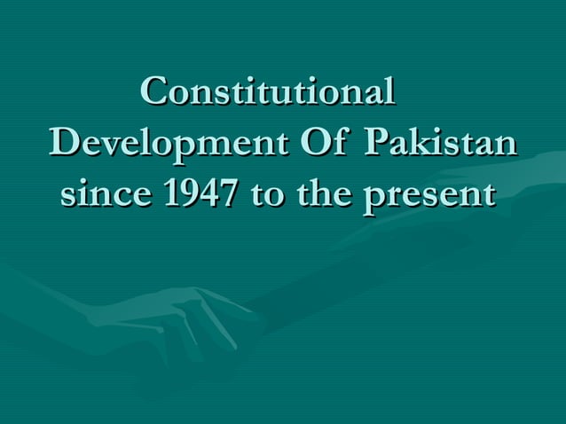 1956 constitution of Pakistan | PPT