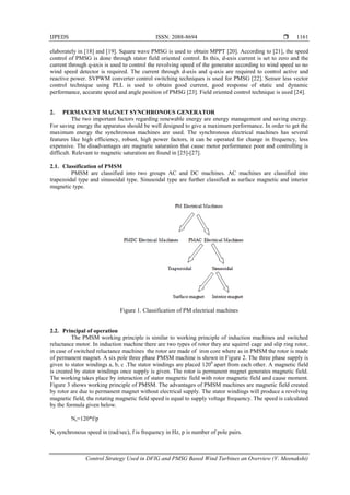 Control Strategy Used in DFIG and PMSG Based Wind Turbines an Overview ...