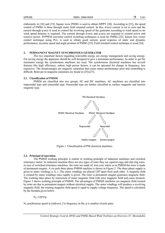Control Strategy Used in DFIG and PMSG Based Wind Turbines an Overview | PDF