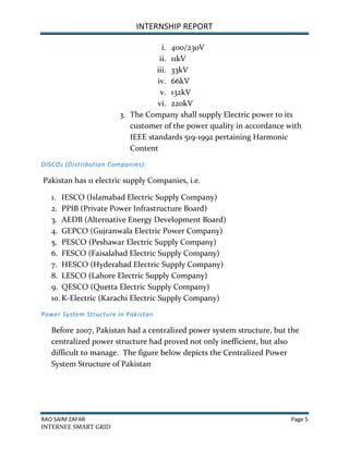 Internship Report - Rao Saim Zafar | PDF | Power and Energy Industry ...