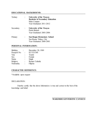 Marjorie | DOCX