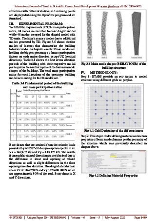 Seismic Analysis of a Tall Structure Considering Diagrid and Tuned Dampers using ETABs | PDF