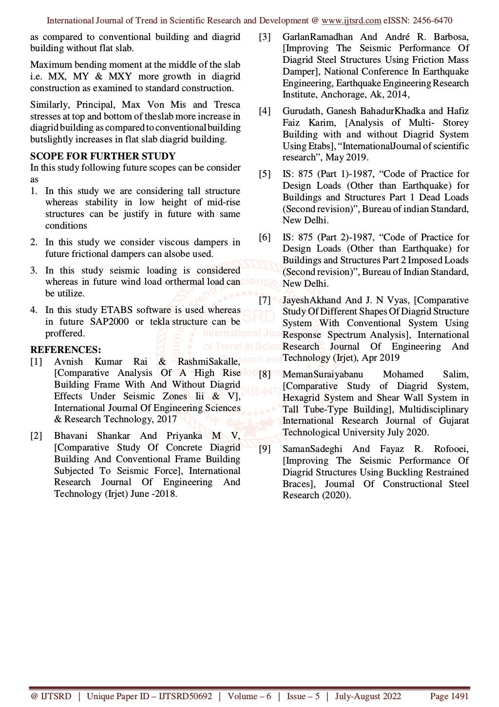Seismic Analysis of a Tall Structure Considering Diagrid and Tuned Dampers using ETABs | PDF
