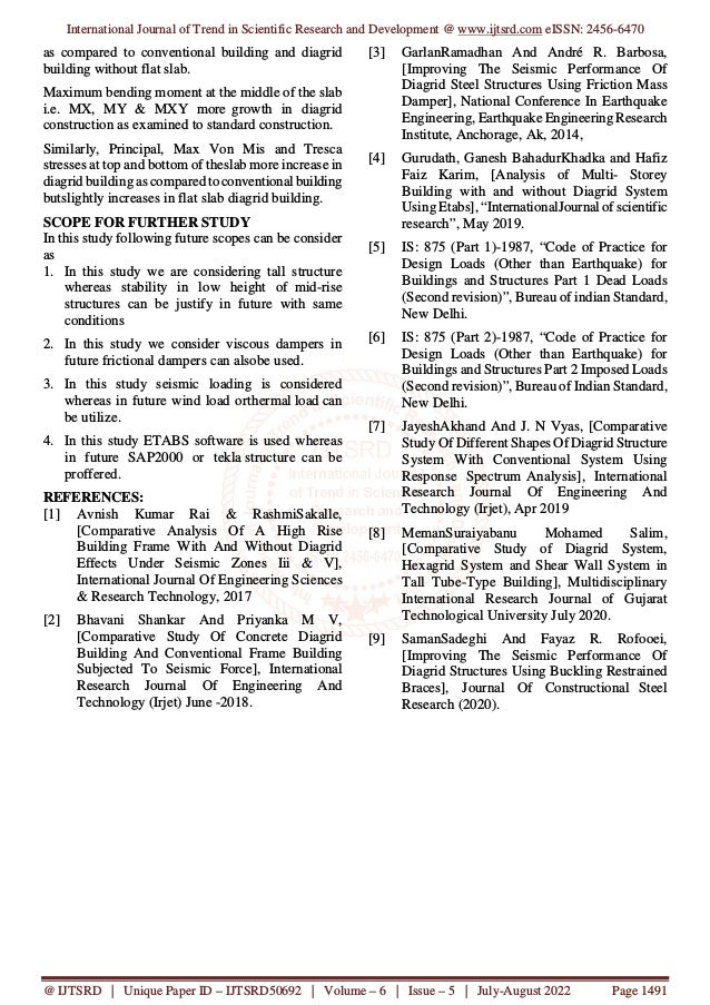 Seismic Analysis of a Tall Structure Considering Diagrid and Tuned Dampers using ETABs | PDF