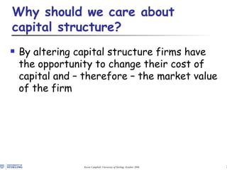 196.capital structure intro lecture 1 | PPT