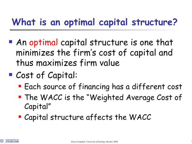196.capital structure intro lecture 1 | PPT