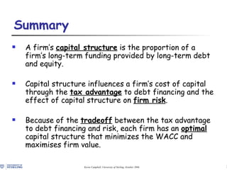 196.capital structure intro lecture 1 | PPT