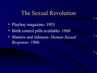 1960s Pop Culture: pt2 | PPT | Sexual Health | Diseases and Conditions