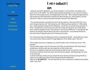 1960s Webquest / Lauren H. | PPT
