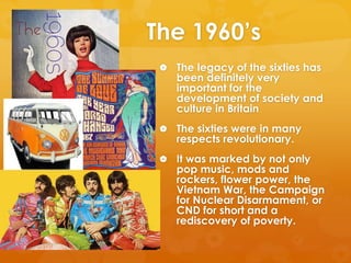 1960s Culture Timeline