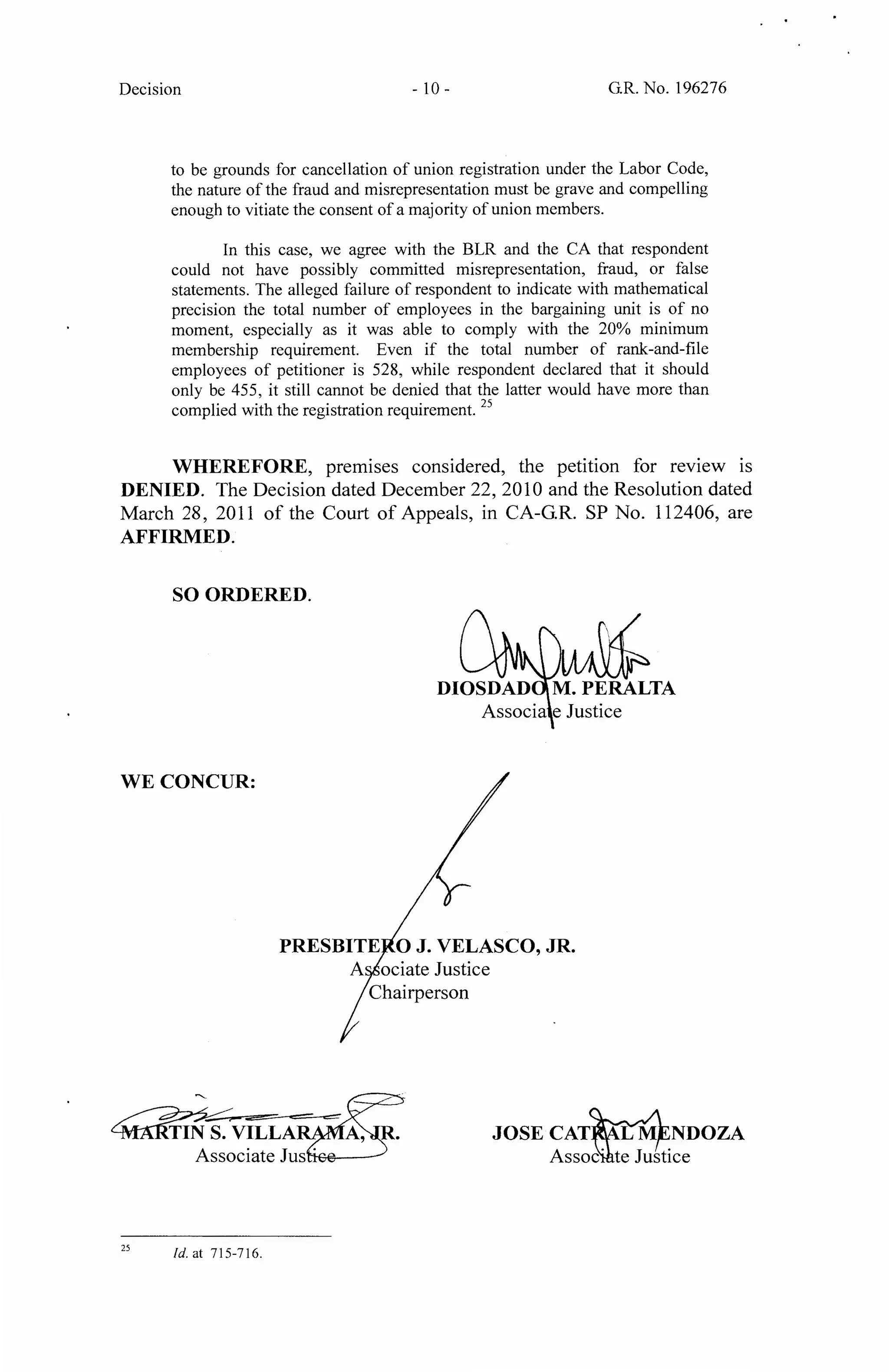 Takata (Philippines) Corporation vs. Bureau of Labor Relations and ...