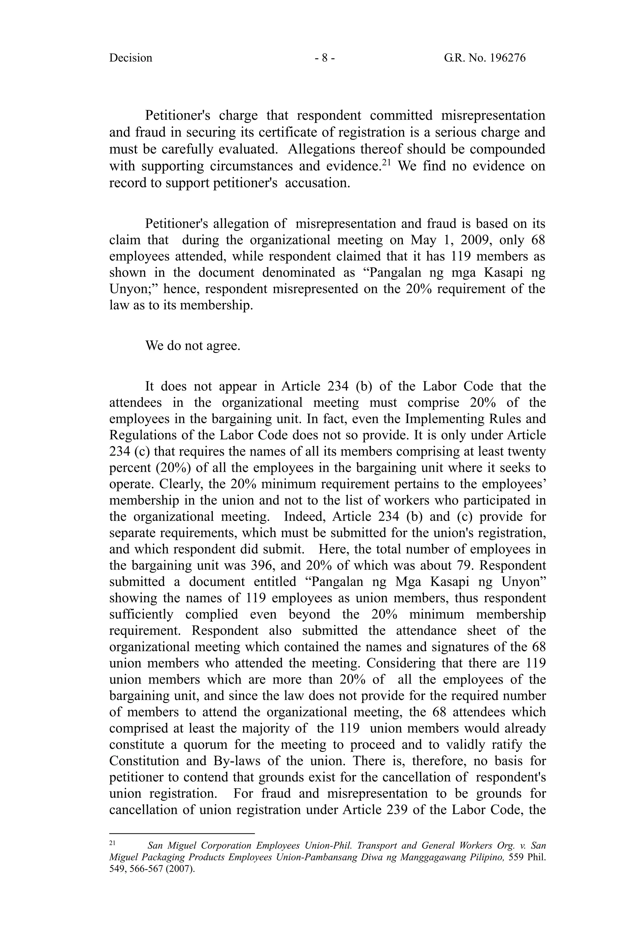 Takata (Philippines) Corporation vs. Bureau of Labor Relations and Samahang Lakas Manggagawa ng ...