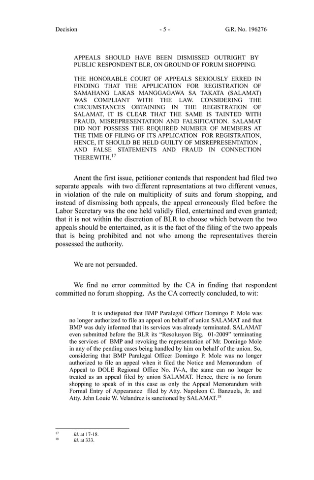 Takata (Philippines) Corporation vs. Bureau of Labor Relations and ...