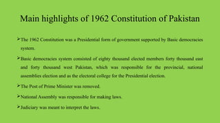1962 and 1973 Constitutions of Pakistan.pptx
