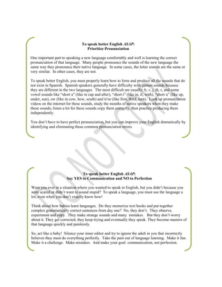 sample Better English ASAP | PDF
