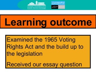 1965 Voting Rights Act | PPT