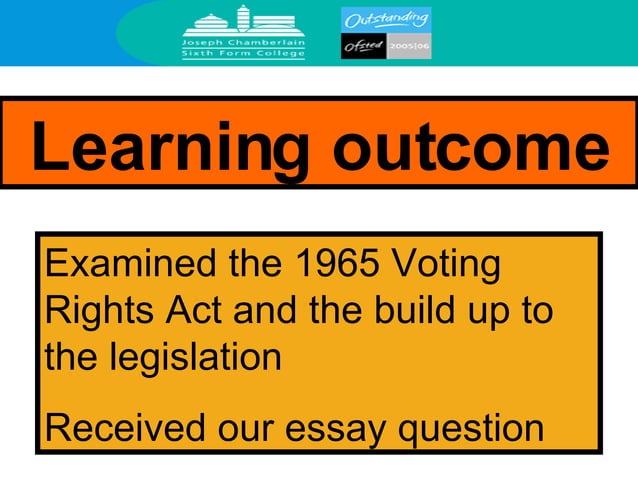1965 Voting Rights Act | PPT