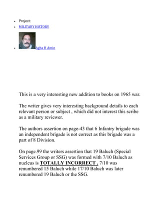 1965 western sunrise -India Pakistan War | PDF