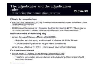 Adjudication: Tips, Traps and Tactics | PDF
