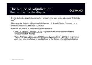 Adjudication: Tips, Traps and Tactics | PDF
