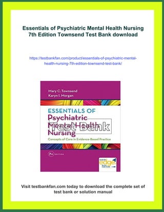 Essentials of Psychiatric Mental Health Nursing 7th Edition Townsend ...
