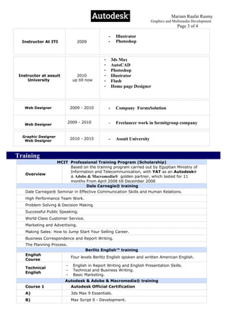 Mariam Raafat Rasmy Sawiers | PDF