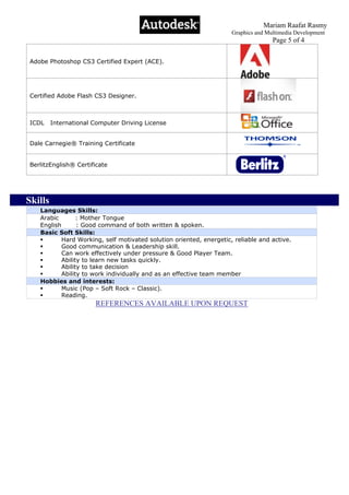 Mariam Raafat Rasmy Sawiers | PDF