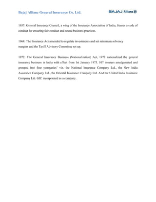 19698293 bajaj-allianz-general-insurance-trianing-report | DOCX