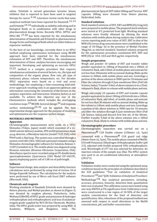 Method Development and Validation for Simultaneous Estimation of Dasatinib and Erlotinib by ...