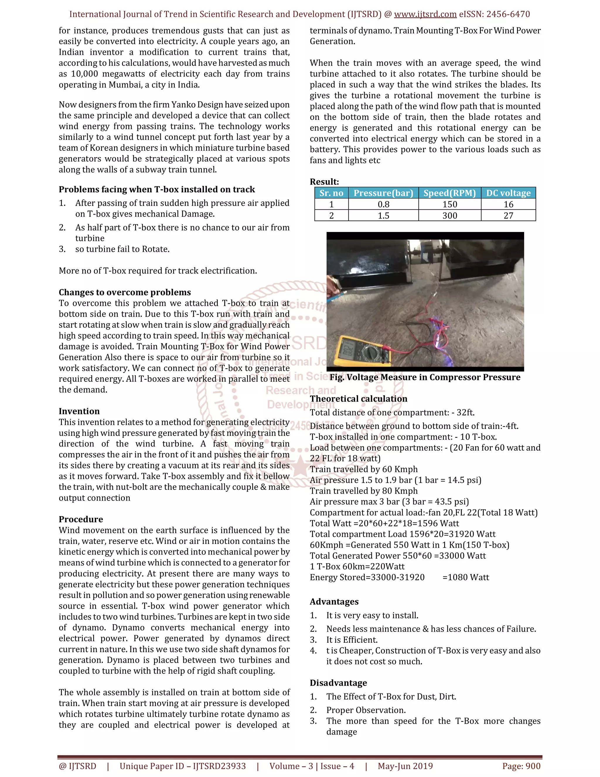 Train Mounting T Box for Wind Power Generation | PDF