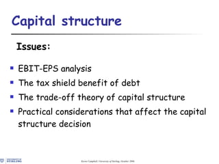197.capital structure lecture | PPT