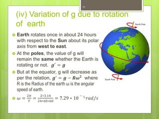gravitation class 11 ppt for art integrated project | PPSX