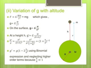 gravitation class 11 ppt for art integrated project | PPSX