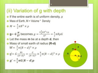 gravitation class 11 ppt for art integrated project | PPSX