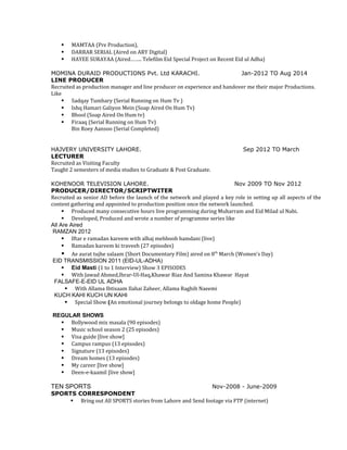 ALI SAJJAD RESUME Final | PDF