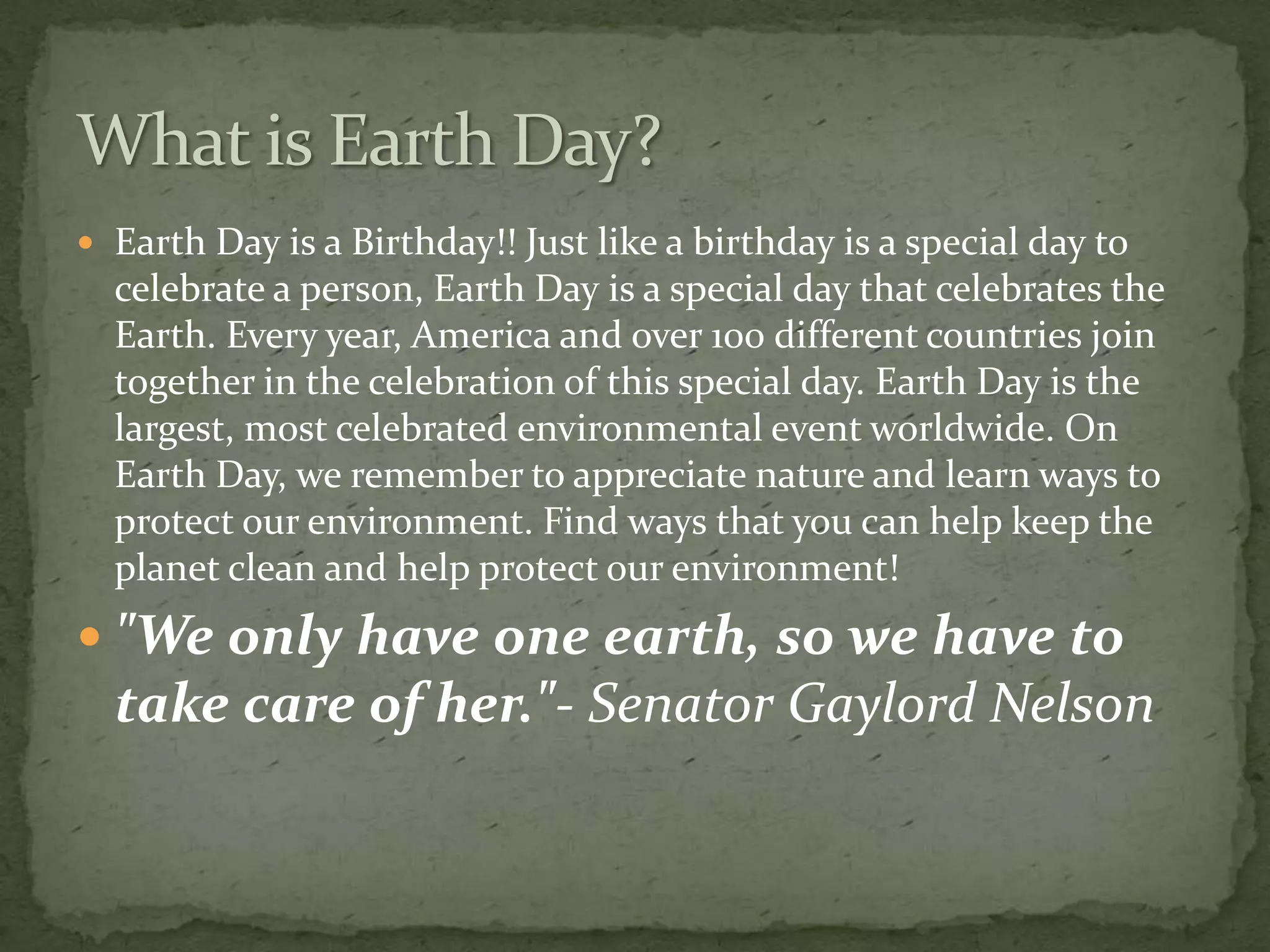 Earth Day Presentation for 5th grade | PPTX