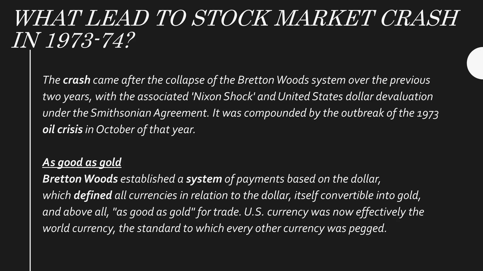 1973 74 stock market crash | PPTX