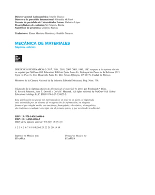 Mecánica de Materiales 7th Edition Ferdinand P. Beer | PDF